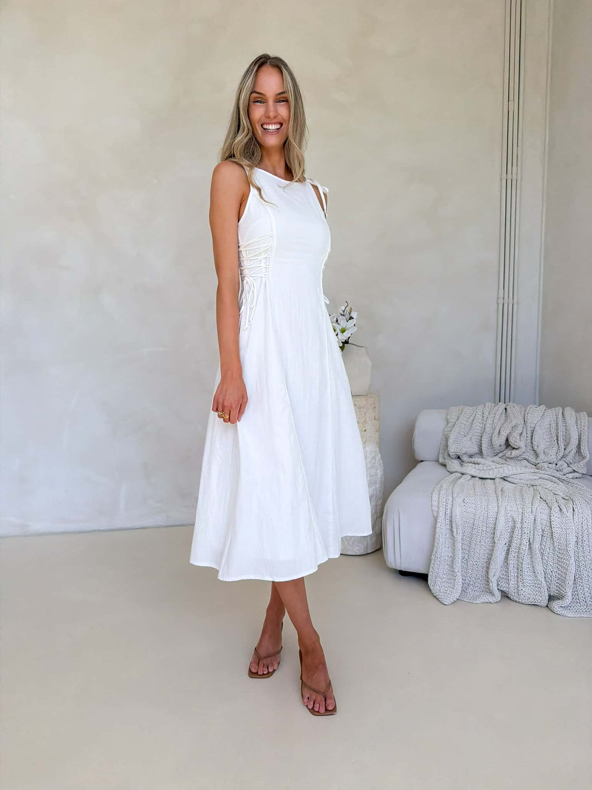 Ivy Dress - White – Mylk The Label